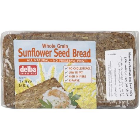 DELBA SUNFLOWER SEED BREAD 500GM Online | Waynik By Safco