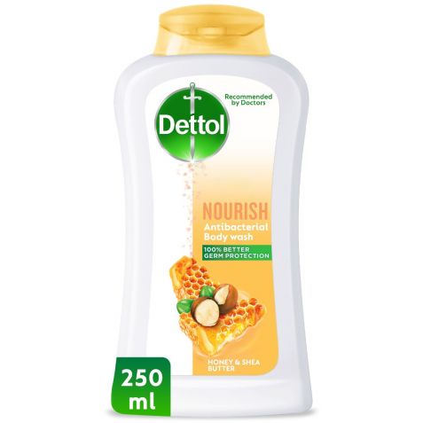 DETTOL NOURISH BODY WASH HONEY & SHEA BUTTER 250ML Waynik By Safco