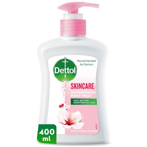 DETTOL SKINCARE ANTI-BACTERIAL LIQUID HAND WASH ROSE & BLOSSOM 400ML