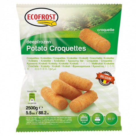 ECOFROST POTATO CROQUETTES 4X2.5KG Online | Waynik By Safco