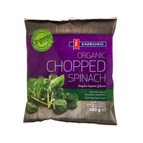 EMBORG ORGANIC CHOPPED SPINACH 400GM Online | Waynik By Safco