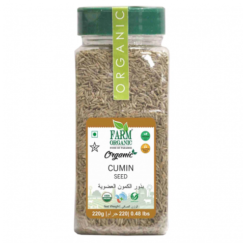 FARM ORGANIC- ORGANIC CUMIN SEEDS 220GM Online | Waynik By Safco