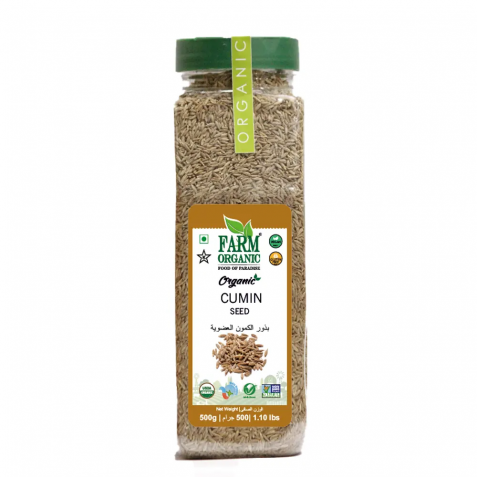 FARM ORGANIC- ORGANIC CUMIN SEEDS 500GM Online | Waynik By Safco