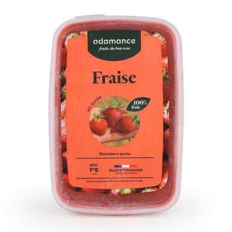 ADAMANCE STRAWBERRY PUREE FROZEN 1KG Online | Waynik By Safco