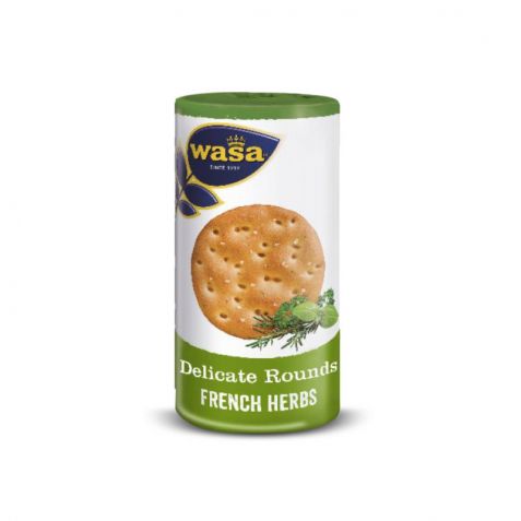 WASA DELICATE TASTY ROUNDS FRENCH HERBS 205GM Waynik By Safco