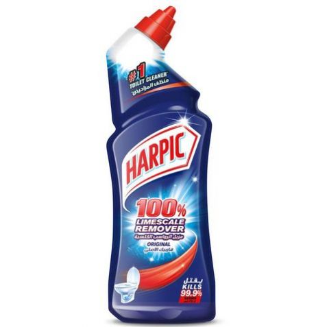 Harpic Toilet Cleaner Liquid Limescale Remover Original, 1 LTR