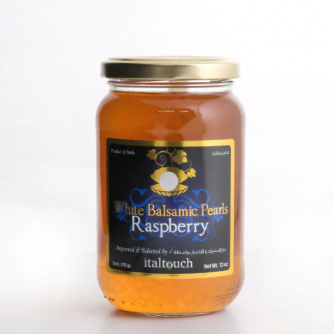 ITALTOUCH WHITE BALSAMIC PEARLS RASPBERRY 370GM Waynik By Safco