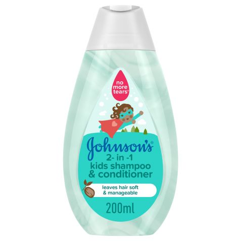 JOHNSON'S 2IN1 KIDS SHAMPOO & CONDITIONER 200ML Waynik By Safco