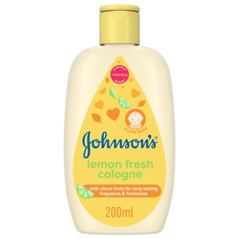 JOHNSON'S BABY COLOGNE LEMON FRESH SCENT 200ML Waynik By Safco