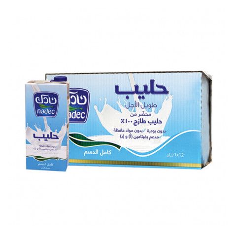 NADEC MILK FULL CREAM 12 X 1 LTR Online | Waynik By Safco