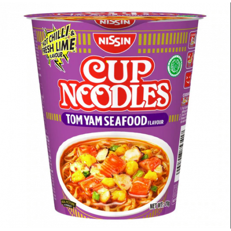 NISSIN CUP NOODLES TOM YUM 70GM Online | Waynik By Safco