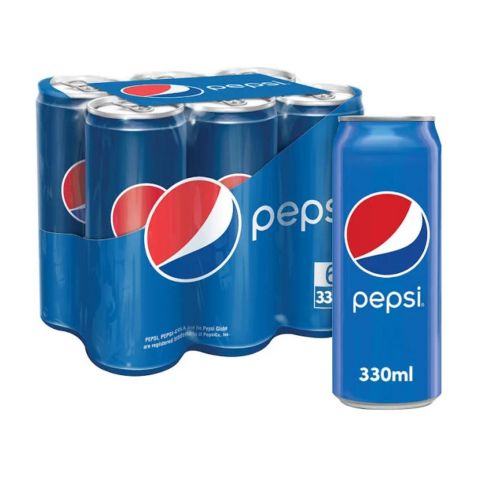 PEPSI CARBONATED SOFT DRINK CANS 6X330ML |Waynik by Safco