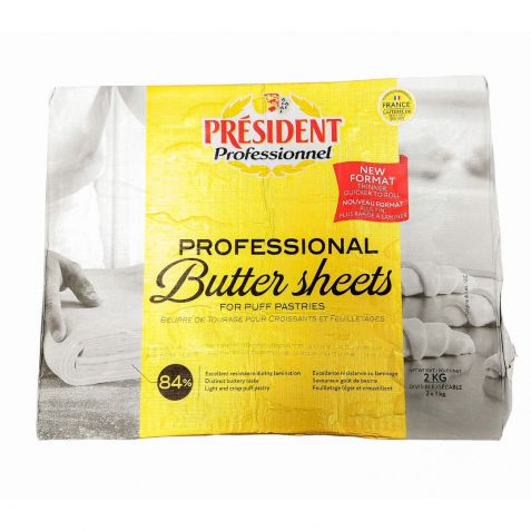 PRESIDENT CROISSANT BUTTER SHEET 84% 5X2KG Online | Waynik By Safco