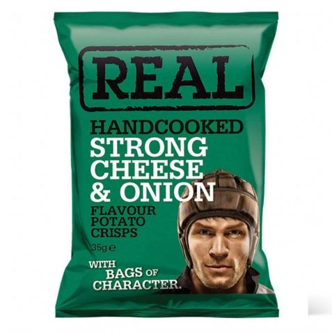 REAL CRISPS CHEESE & ONION FLAVOUR 35GM Online | Waynik By Safco