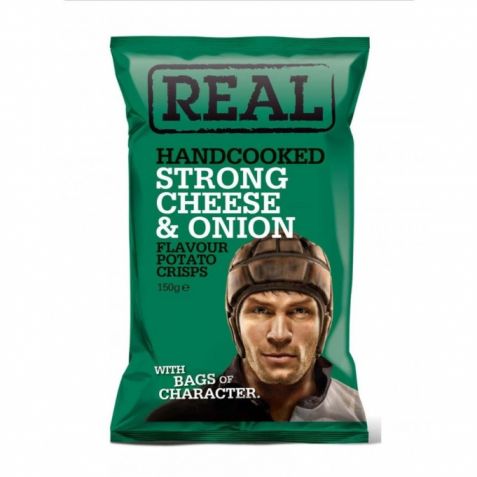 REAL CRISPS CHEESE & ONION FLAVOUR 150GM Online | Waynik By Safco