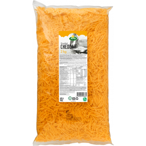 ARLA PRO CHEDDAR CHEESE GRATED RED 2KG Online | Waynik By Safco