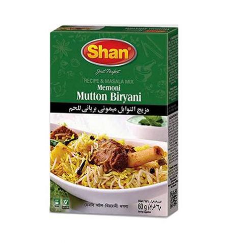 SHAN MEMONI MUTTON BIRYANI MIX 60GM Online | Waynik By Safco