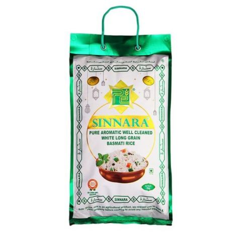 SINNARA WHITE LONG GRAIN BASMATI RICE 5KG Online | Waynik By Safco