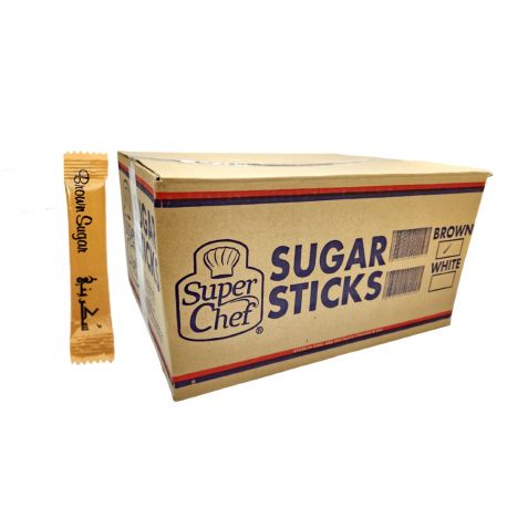 SUPER CHEF SUGAR STICK BROWN 1X1000PCS Online | Waynik By Safco