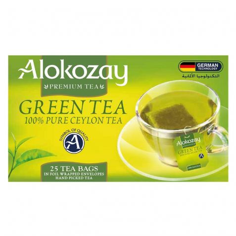 ALOKOZAY GREEN TEA ENVELOPE 25X2GM | Waynik By Safco