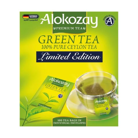 ALOKOZAY GREEN TEA ENVELOPE LIMITED EDITION 100X2GM | Waynik By Safco