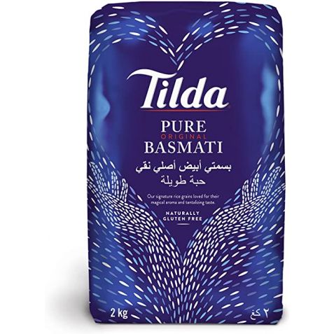 TILDA PURE ORIGINAL BASMATI RICE 2KG Online | Waynik By Safco