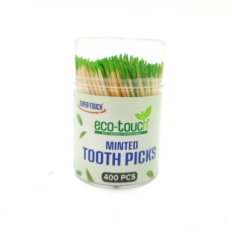 SUPERTOUCH TOOTH PICKS MINTED IN TUBS 1X400PC Waynik By Safco