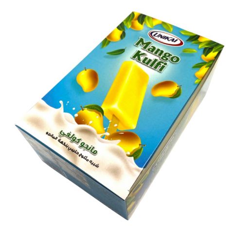 UNIKAI MANGO KULFI ICE CREAM STICK FAMILY PACK 6X60ML Waynik By Safco