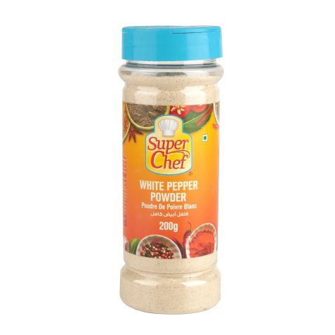 SUPER CHEF WHITE PEPPER POWDER 200GM Online | Waynik By Safco