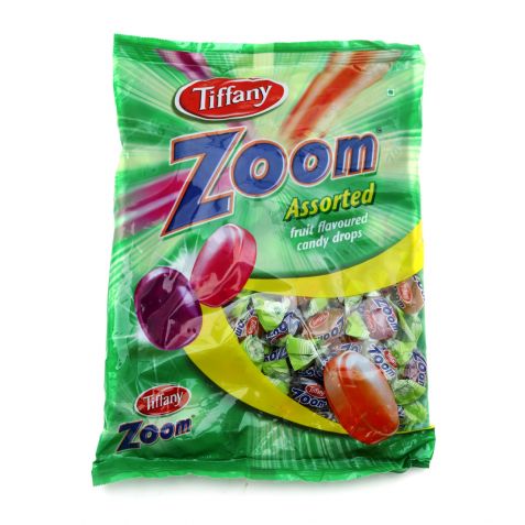 TIFFANY ZOOM ASSORTED FRUIT FLAVOURED CANDY DROPS 700 GM