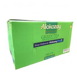 ALOKOZAY GREEN TEA BAGS 36X100X2GM | Waynik By Safco