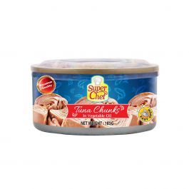 SUPERCHEF TUNA CHUNK IN OIL 185GM Online | Waynik By Safco