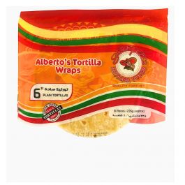 SENOR PEPE'S FLOUR TORTILLAS 6'' PLAIN (DRY) 8PCS