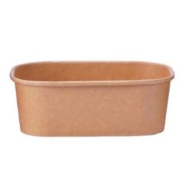 KRAFT PAPER TUB RECTANGULAR 500ML 1X300PCS Online | Waynik By Safco