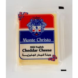 MONTE CHRISTO MILD ENGLISH CHEDDAR CHEESE WHITE 200GM Waynik By Safco