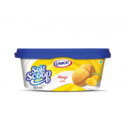 UNIKAI SOFT SCOOP MANGO ICE CREAM 500ML Online | Waynik By Safco