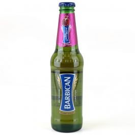 BARBICAN POMEGRANATE FLAVOURED MALT BEVERAGE GLASS 325ML