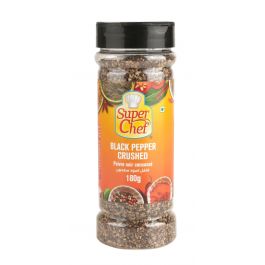 SUPER CHEF BLACK PEPPER CRUSHED 180GM Online | Waynik By Safco