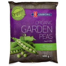 EMBORG ORGANIC GARDEN PEAS 400GM Online | Waynik By Safco