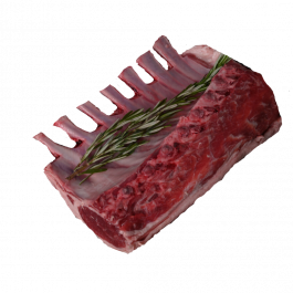 CHILLED GRASS-FED LAMB RACK ROAST, FRENCHED 1KG Waynik By Safco