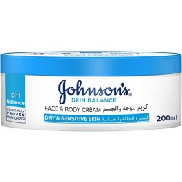 JOHNSON'S SKIN BALANCE FACE & BODY CREAM 200ML Waynik By Safco