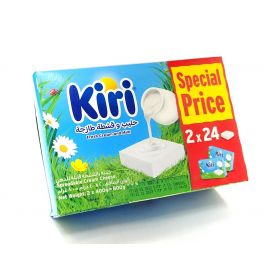 KIRI CHEESE 24 PORTIONS 2X400GM Online | Waynik By Safco