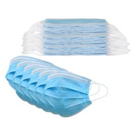 FACE MASK 3 PLY W/EAR LOOP - BLUE Online | Waynik By Safco