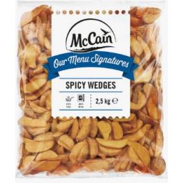 MCCAIN POTATO WEDGES SPICY SKIN ON 2.5KG Online | Waynik By Safco