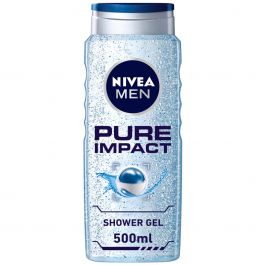 NIVEA MEN SHOWER GEL PURE IMPACT 500ML Online | Waynik By Safco