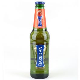 BARBICAN STRAWBERRY FLAVOURED MALT BEVERAGE GLASS 325ML