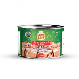 SUPER CHEF TUNA CHUNKS IN BRINE 6X1850GM| Waynik By Safco