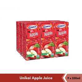 UNIKAI UHT APPLE JUICE 9X250ML Online | Waynik By Safco