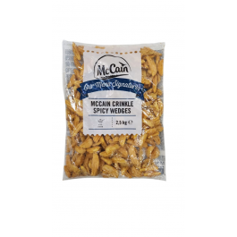 MCCAIN CRINKLE SPICY WEDGES 2.5KG Online |Waynik by Safco
