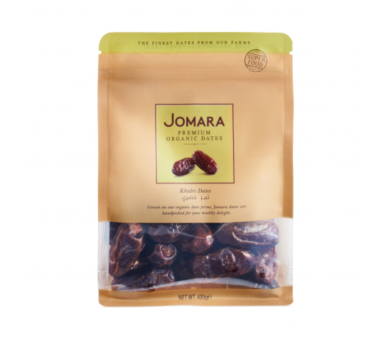 JOMARA ORGANIC KHIDRI DATES POUCH 400GM Online | Waynik By Safco